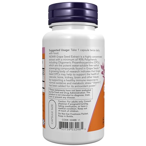 NOW grape seed extract capsules