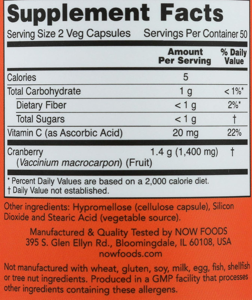 NOW herbal cranberry extract benefits