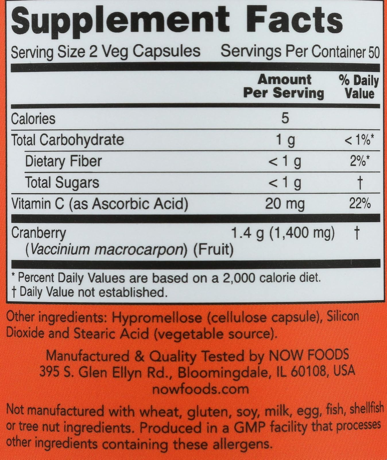 NOW herbal cranberry extract benefits