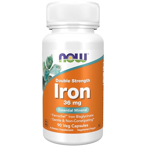 NOW Iron 36 mg double strength capsules
