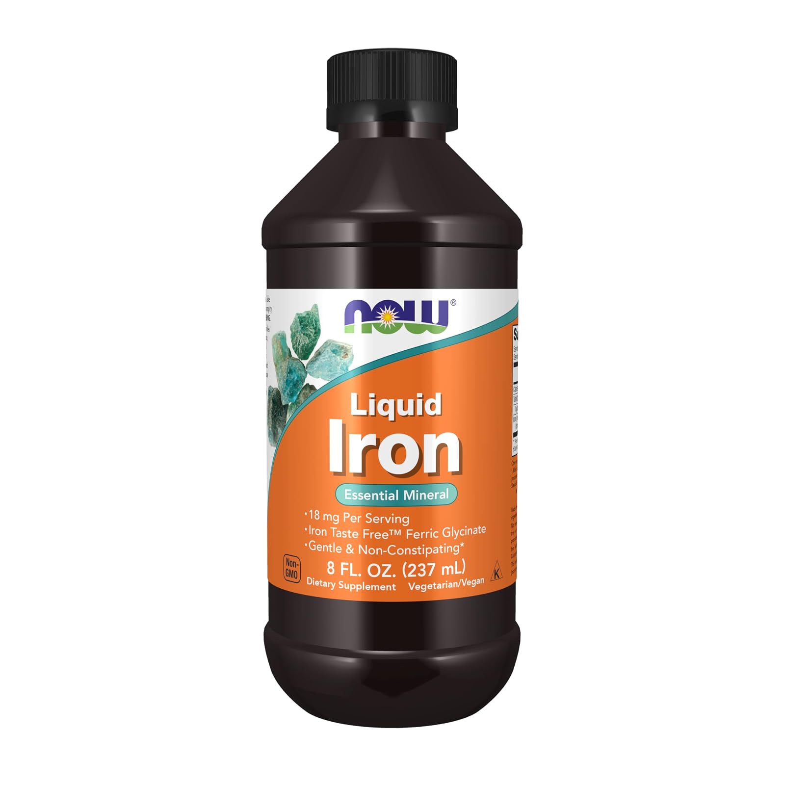 NOW Iron Liquid 18 mg supplement