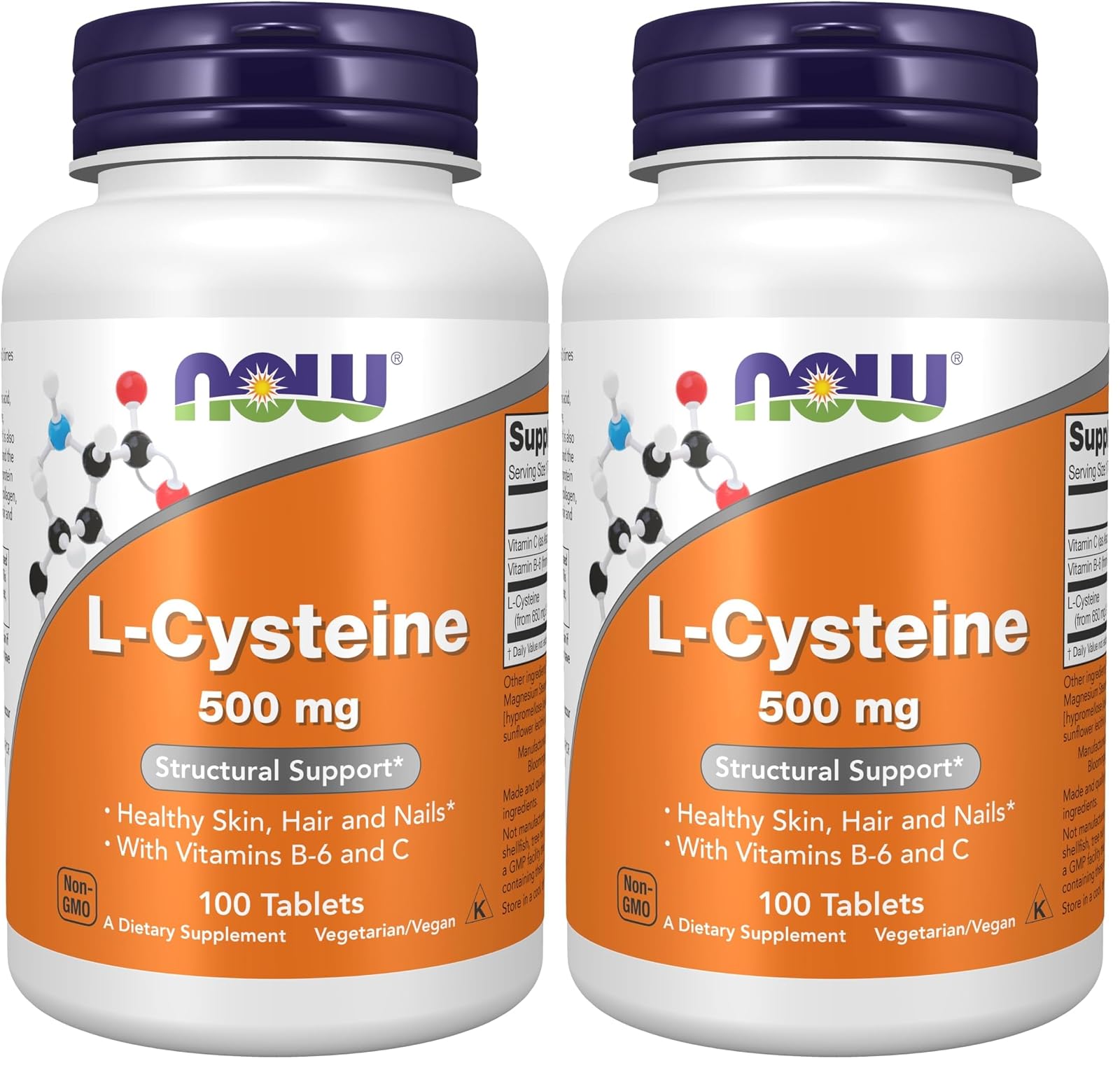 NOW L-Cysteine 500 mg tablets