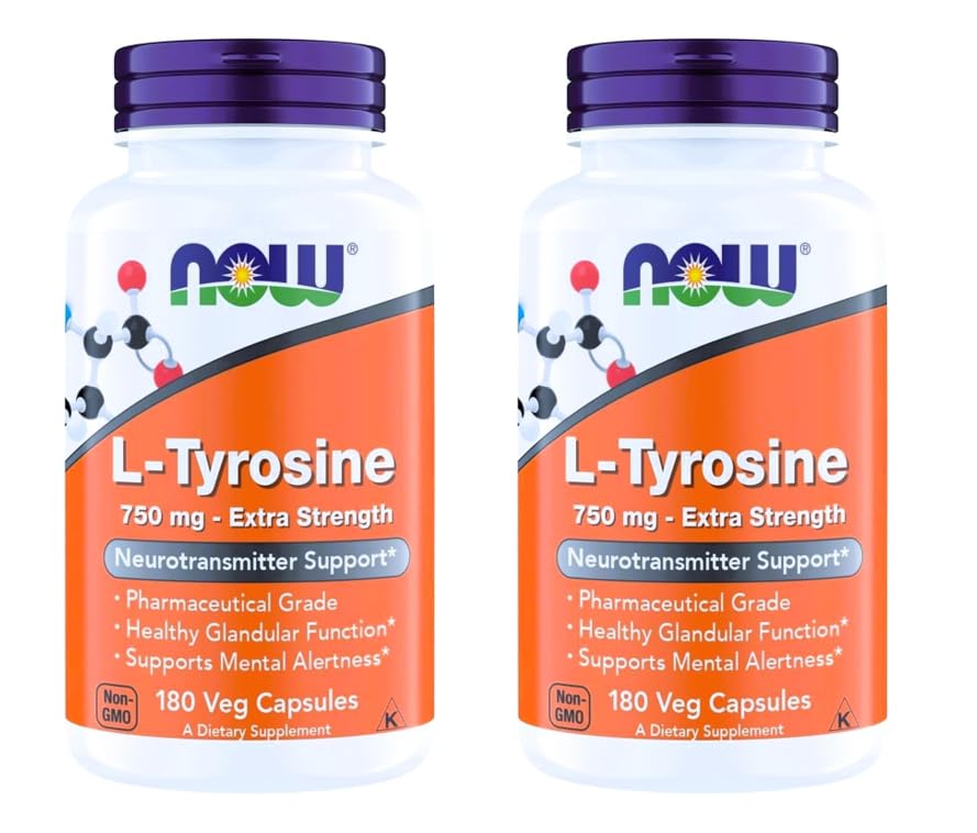 Now L-Tyrosine 750 mg capsules