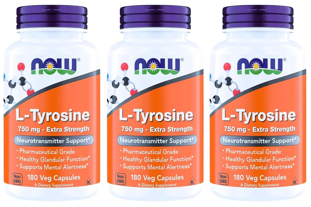 Now L-Tyrosine 750 mg capsules