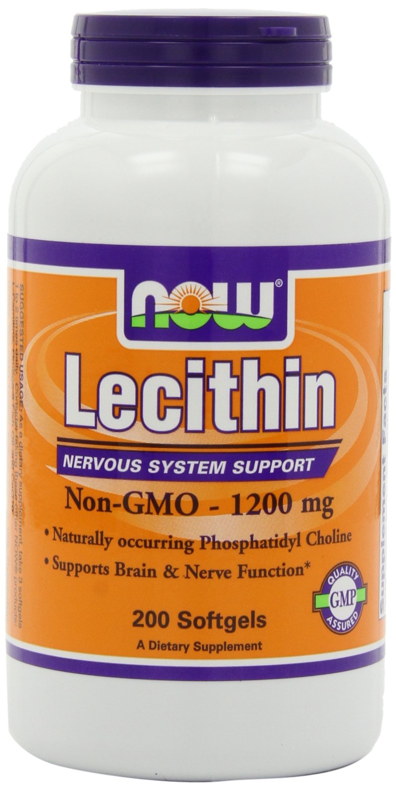 NOW Lecithin softgels for brain health