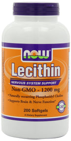 NOW Lecithin softgels for brain health