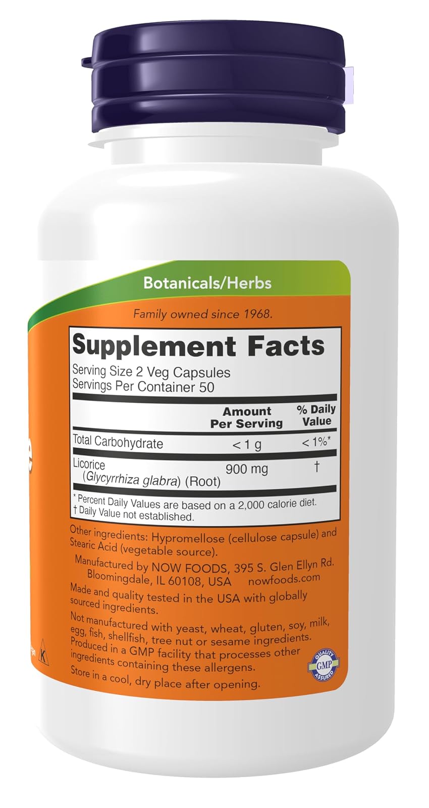 NOW licorice root for digestive health