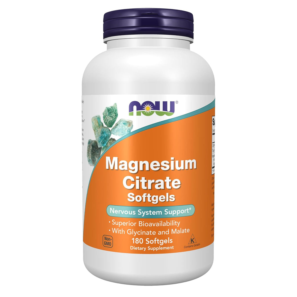 NOW magnesium citrate softgels
