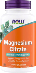 Now Magnesium Citrate vegetarian capsules