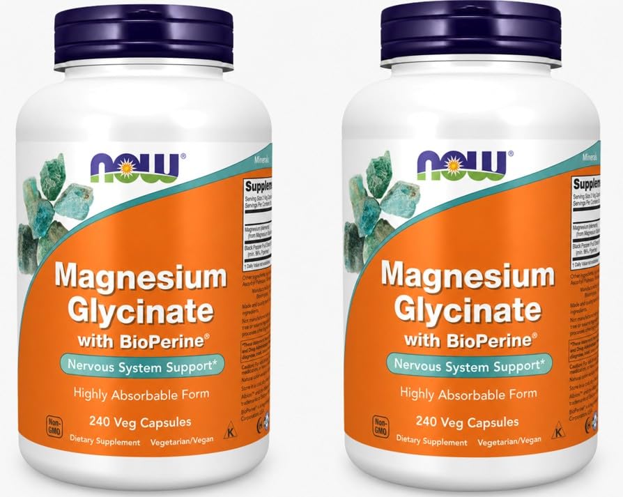 Now Magnesium Glycinate capsules for relaxation