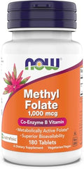 Now Methyl Folate 1000 mcg tablets