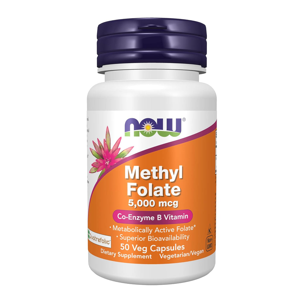 NOW Methyl Folate 5000 mcg capsules