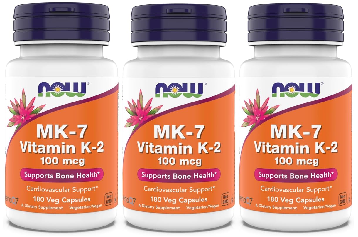 Now MK-7 Vitamin K-2 capsules