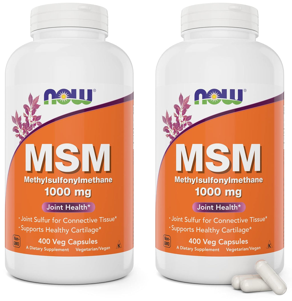 Now MSM 1000 mg capsules for joint health