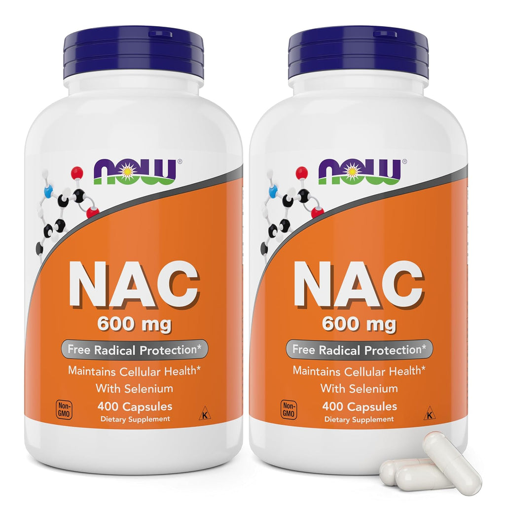Now NAC 600 mg capsules for wellness