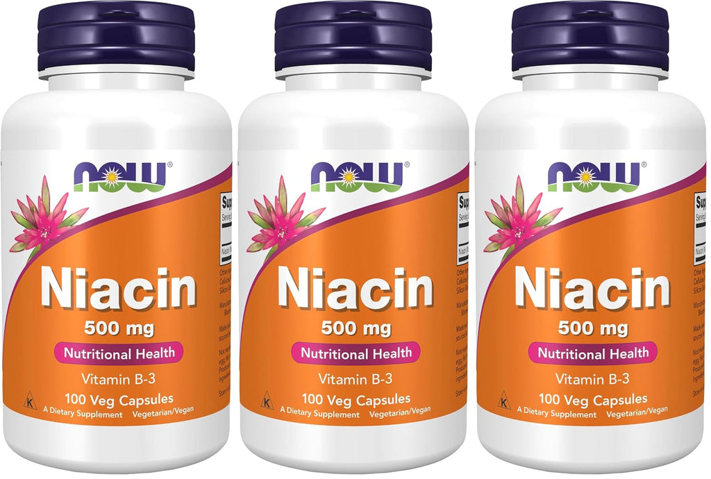 NOW Niacin 500 mg capsules