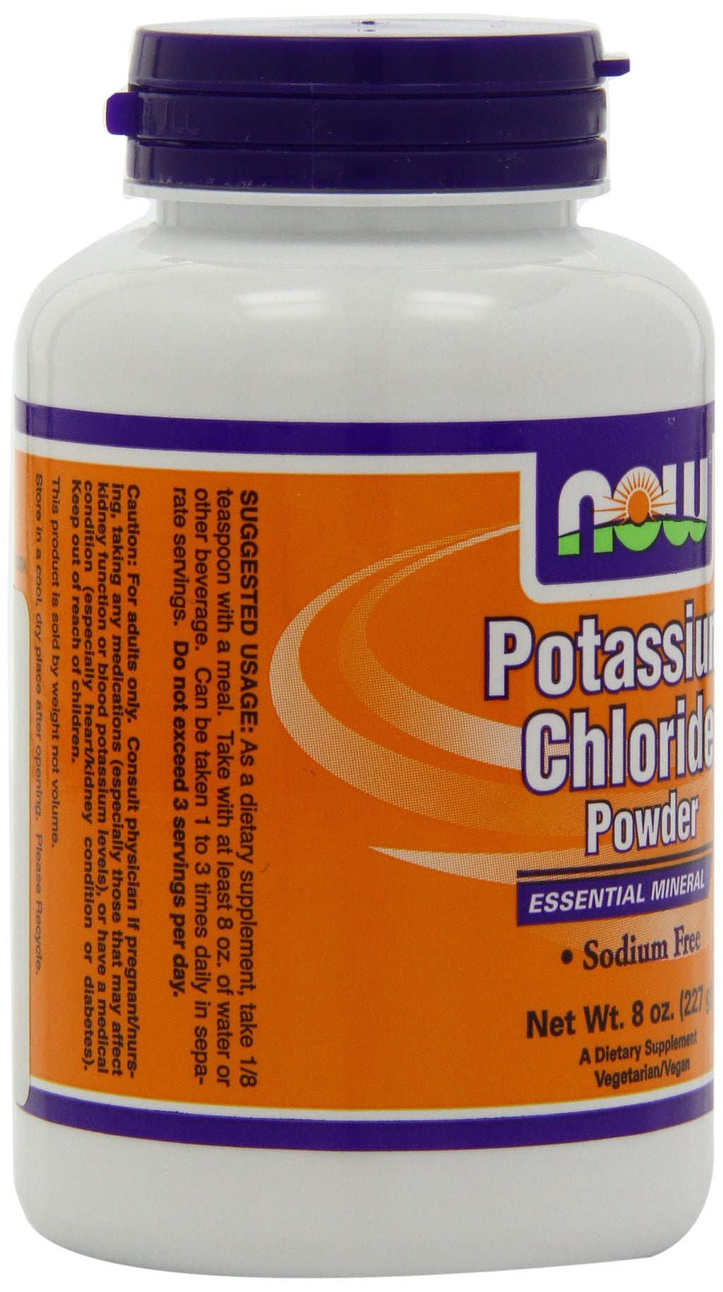 NOW potassium chloride for active lifestyles