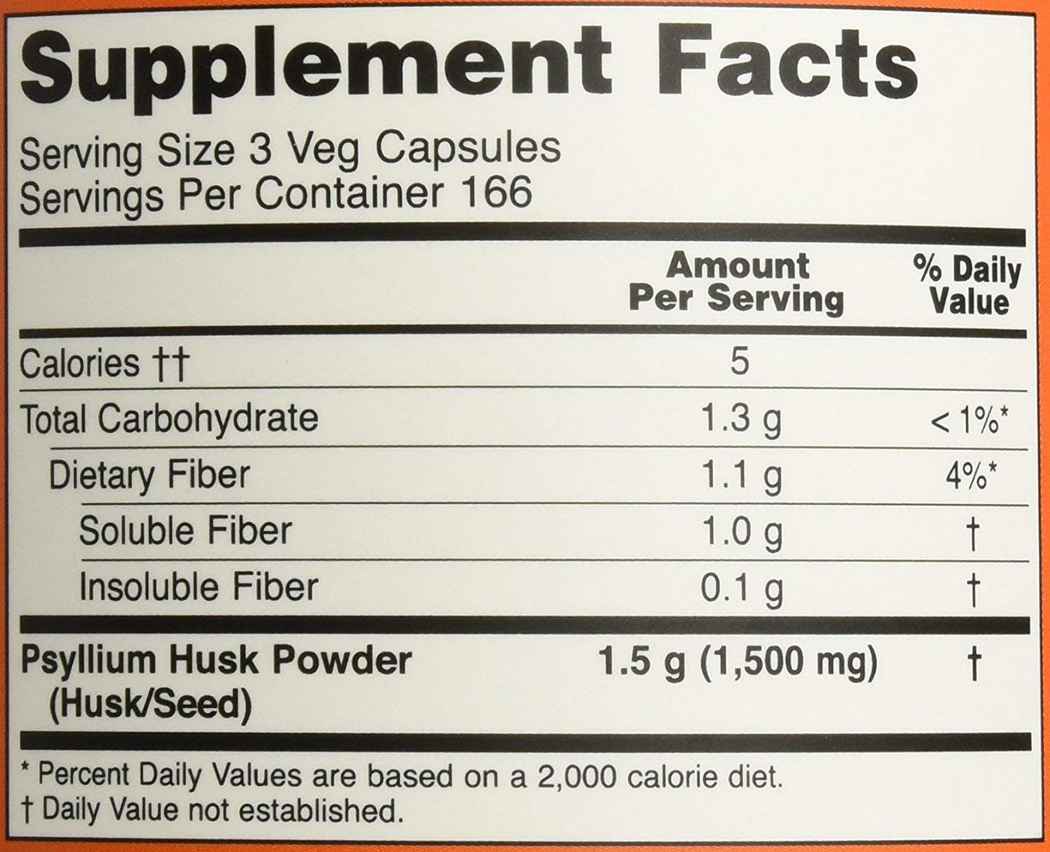 NOW psyllium husk for gut wellness