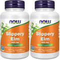 NOW Slippery Elm capsules for digestion