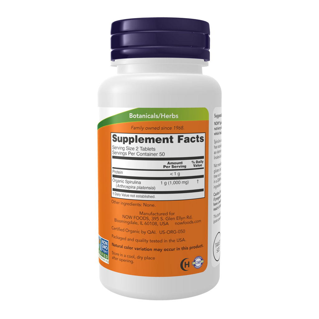 NOW spirulina for energy boost