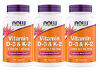 Now Supplements Vitamin D3 K2 capsules
