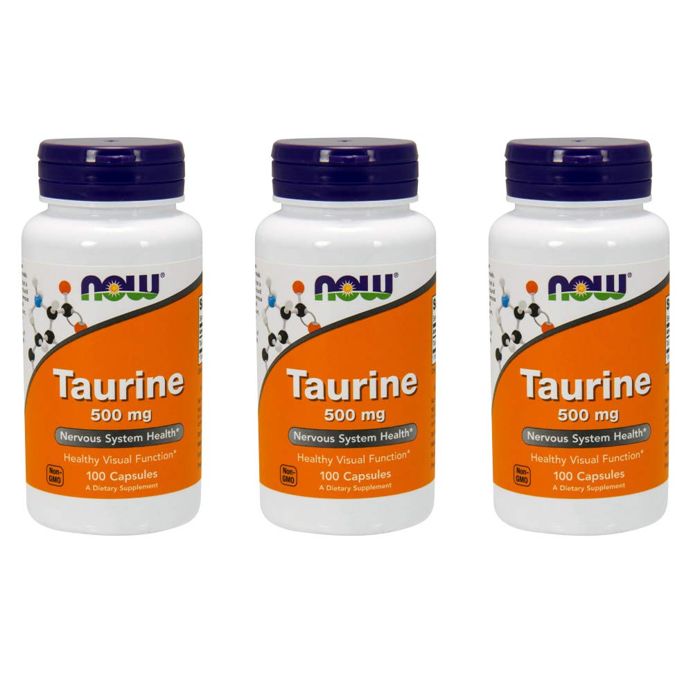 NOW Taurine 500 mg multivitamins