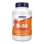 NOW Vitamin B-50 capsules for energy
