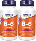 NOW Vitamin B-6 100 mg capsules
