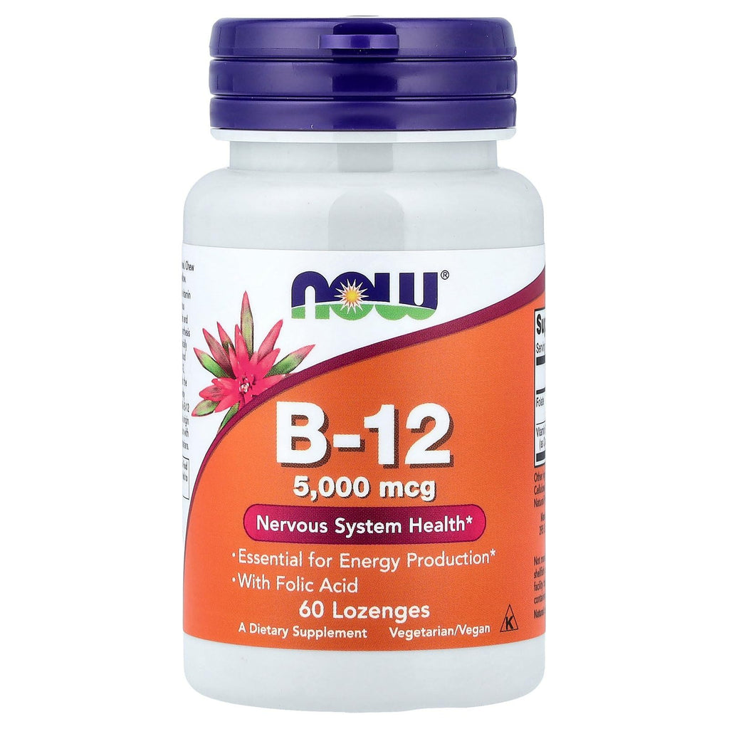 NOW vitamin B12 lozenges for energy