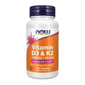 NOW Vitamin D-3 and K-2 capsules
