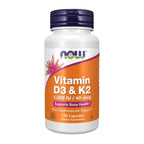 NOW Vitamin D-3 and K-2 capsules