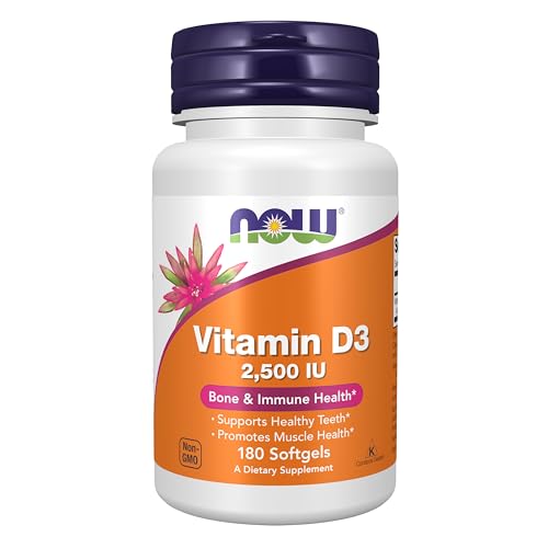 Now Vitamin D3 softgels for immunity
