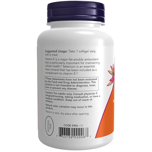 NOW Vitamin E antioxidant protection