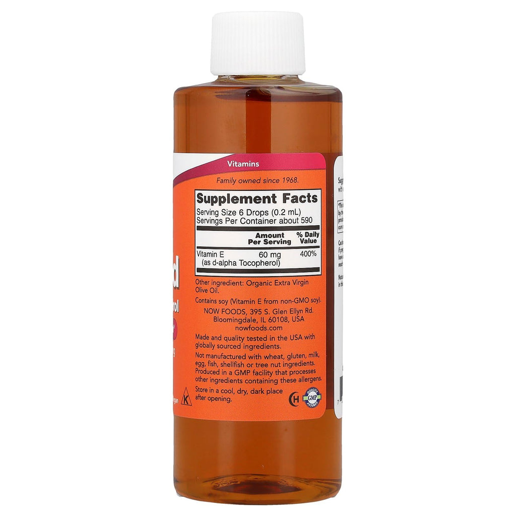 NOW vitamin e for skin health