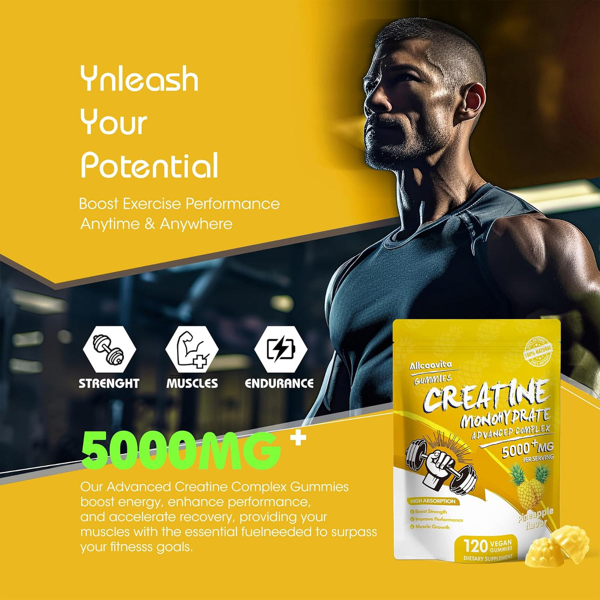 NSF Certified creatine for workout performance