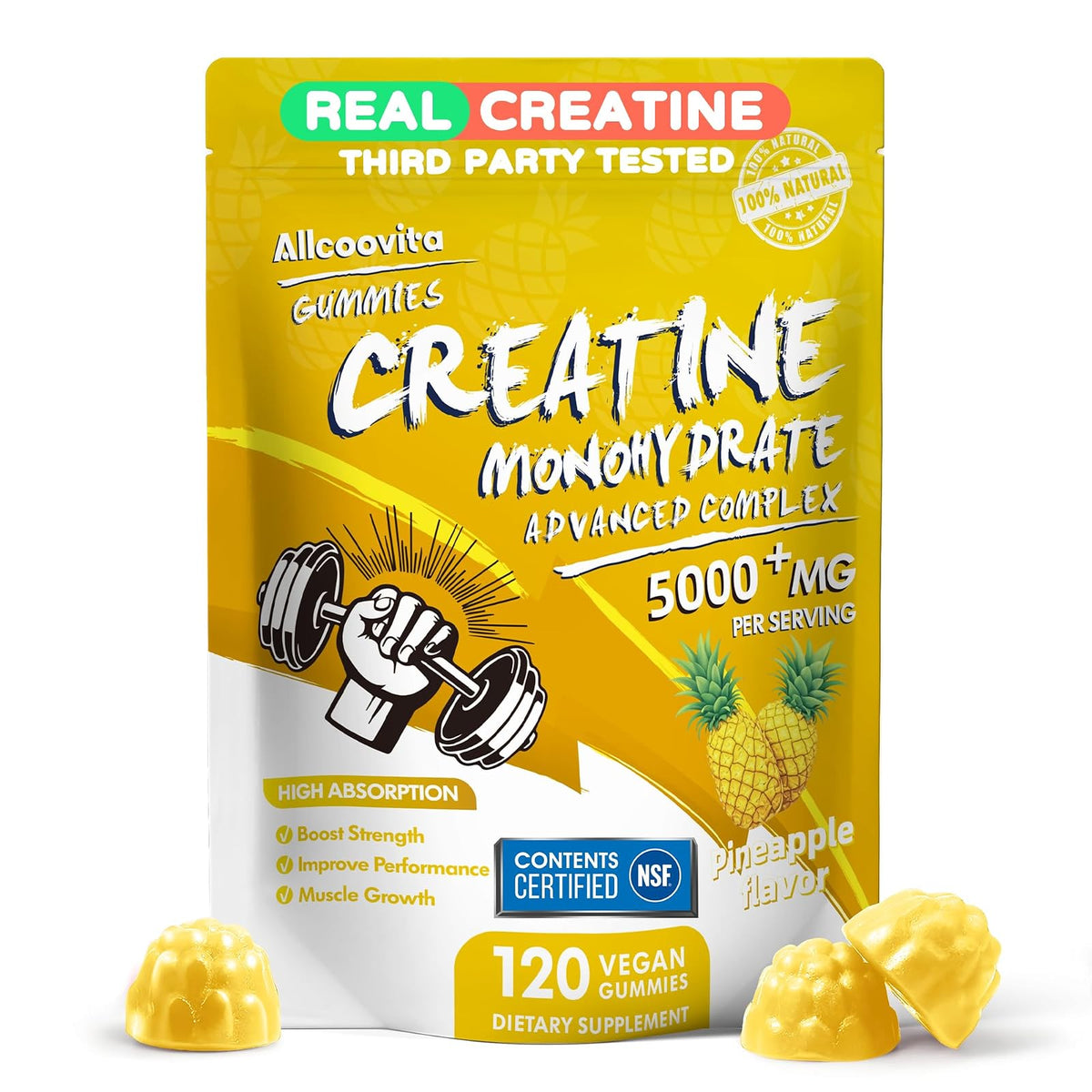 NSF Certified creatine gummies for athletes