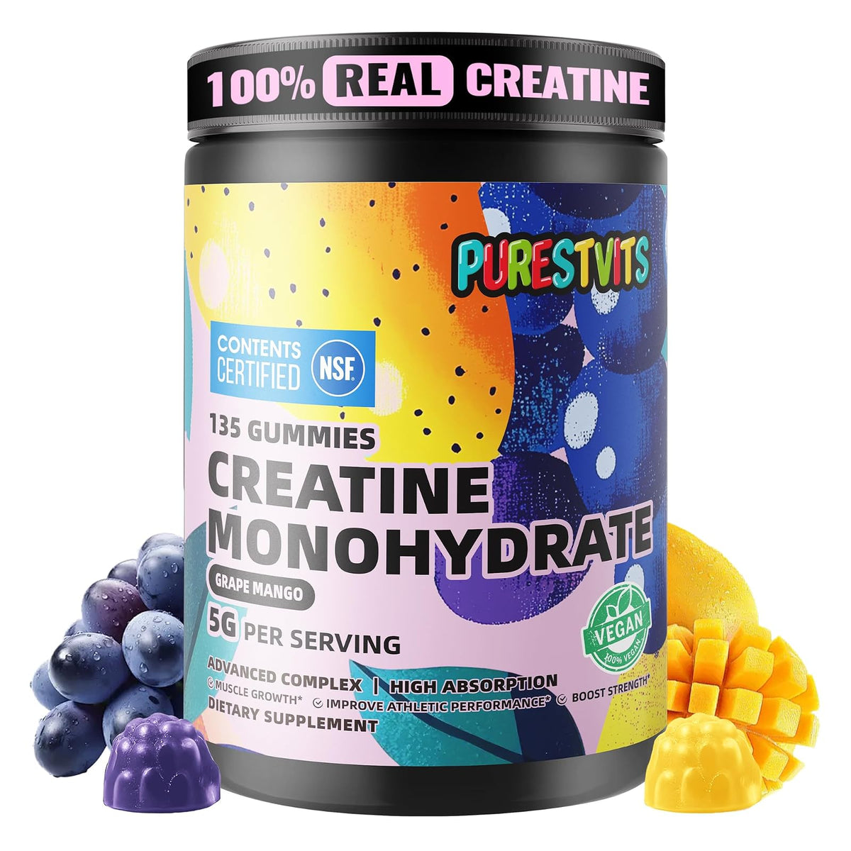 NSF certified creatine gummies for energy