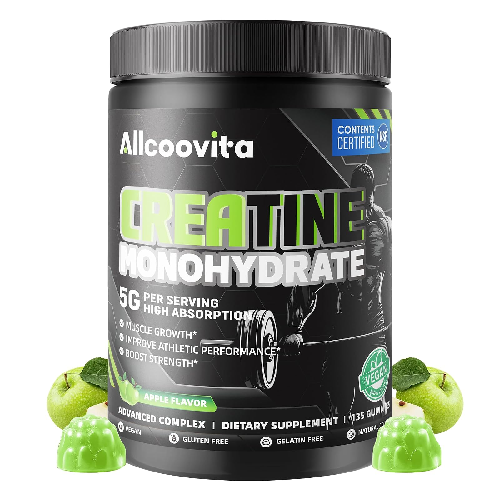 NSF Certified creatine gummies for energy