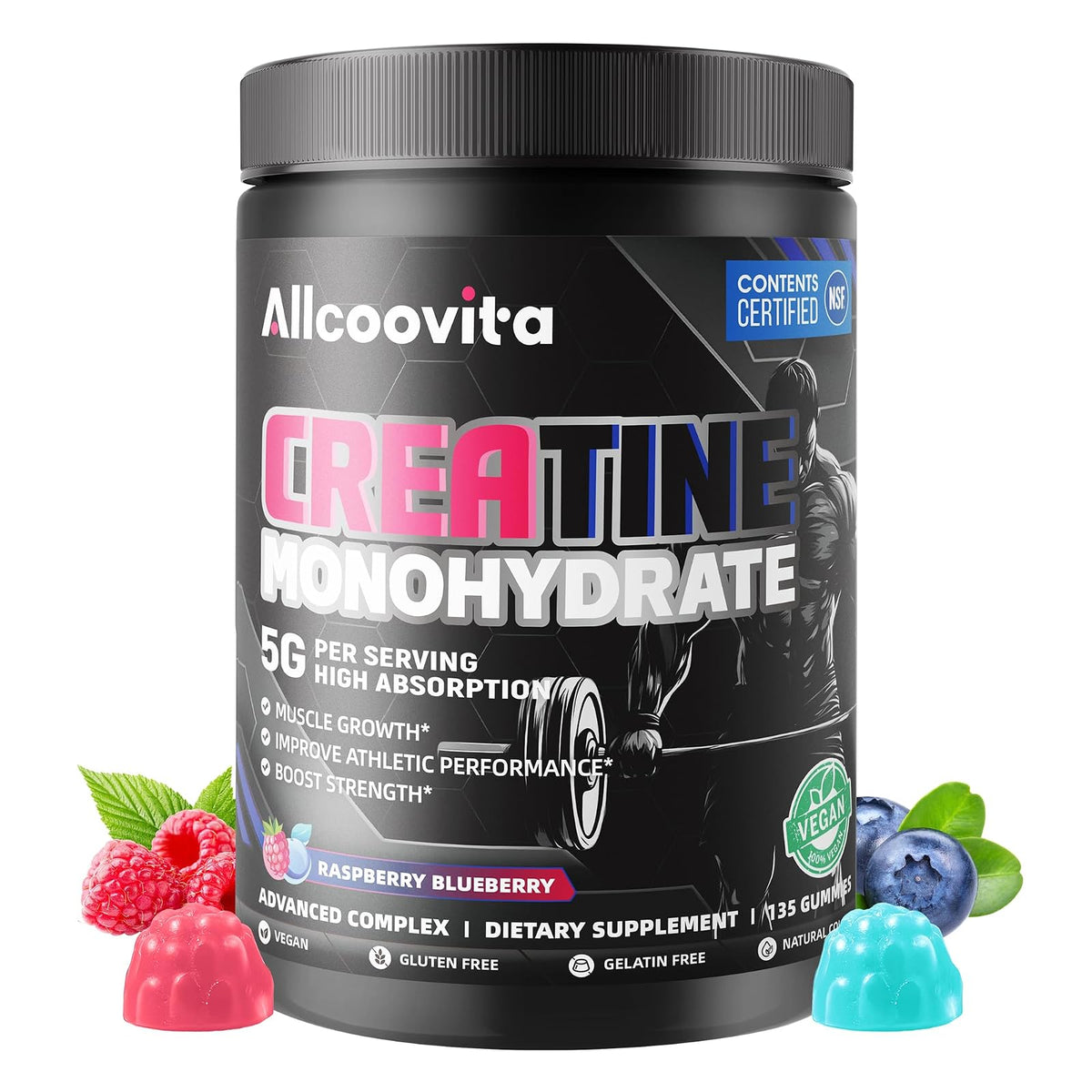NSF certified creatine gummies for energy