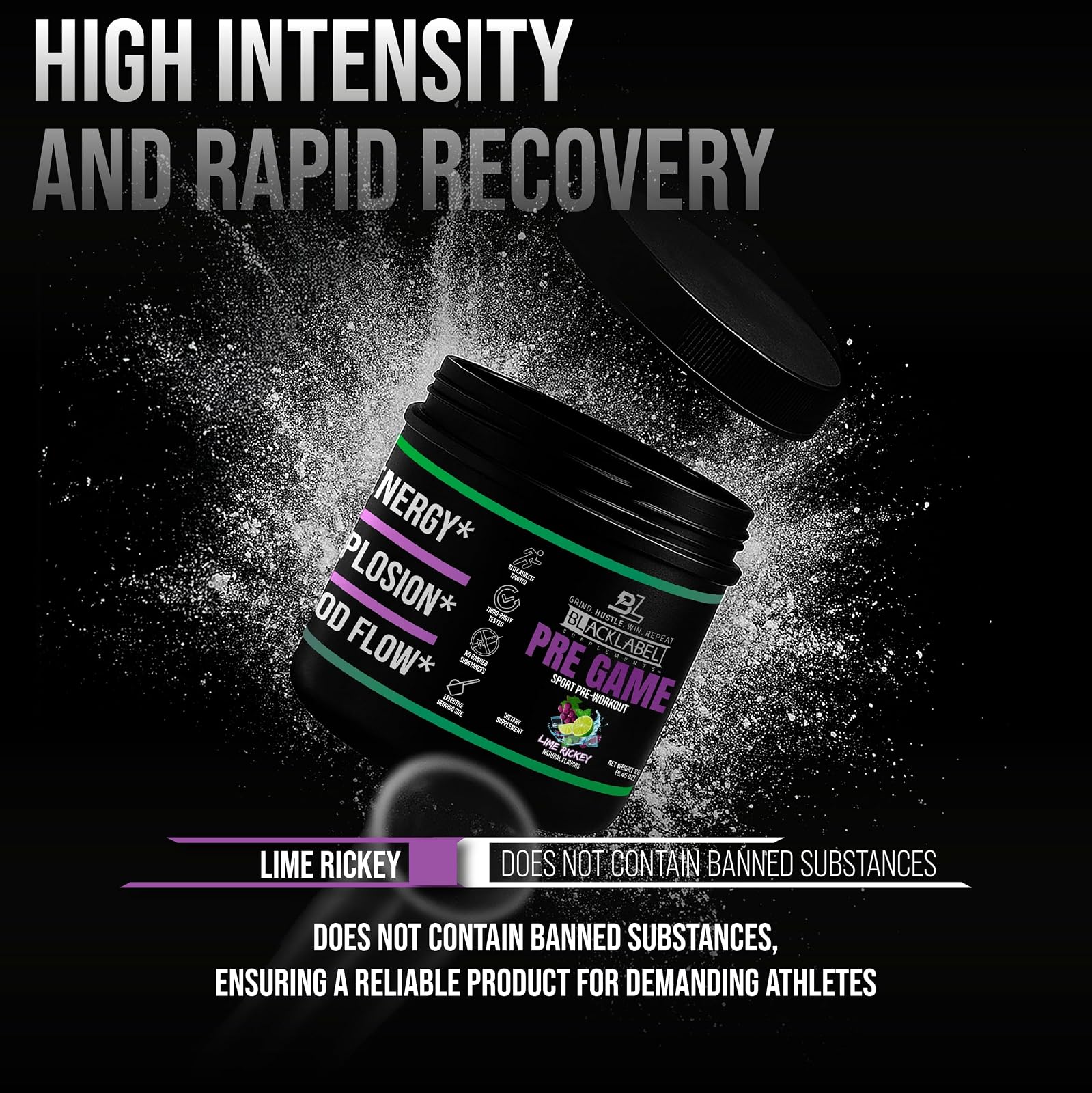 NSF certified pre-game supplement