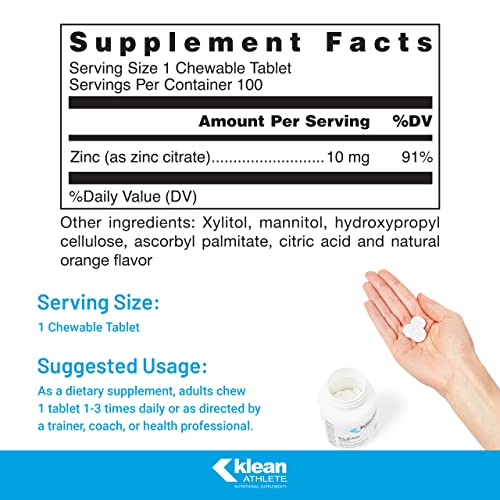NSF certified zinc for athletes