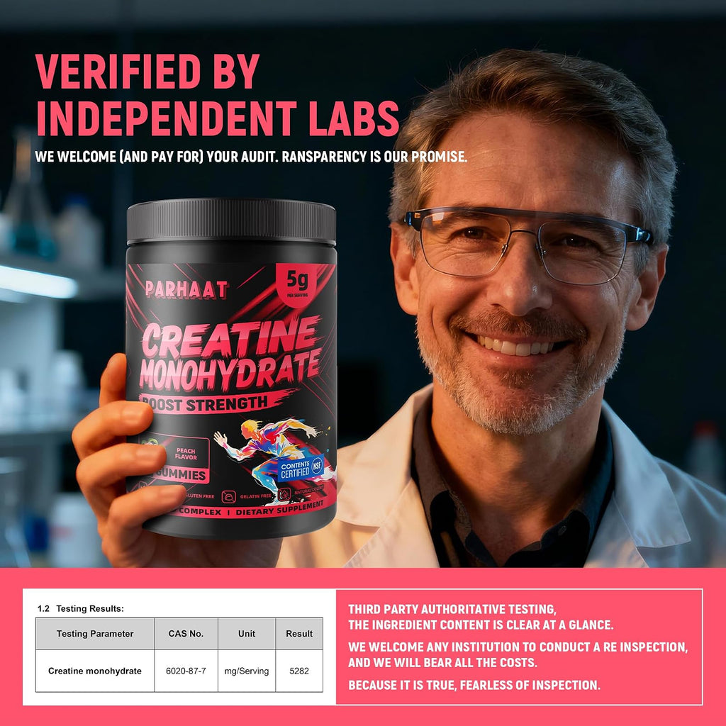 NSF creatine gummies for muscle growth