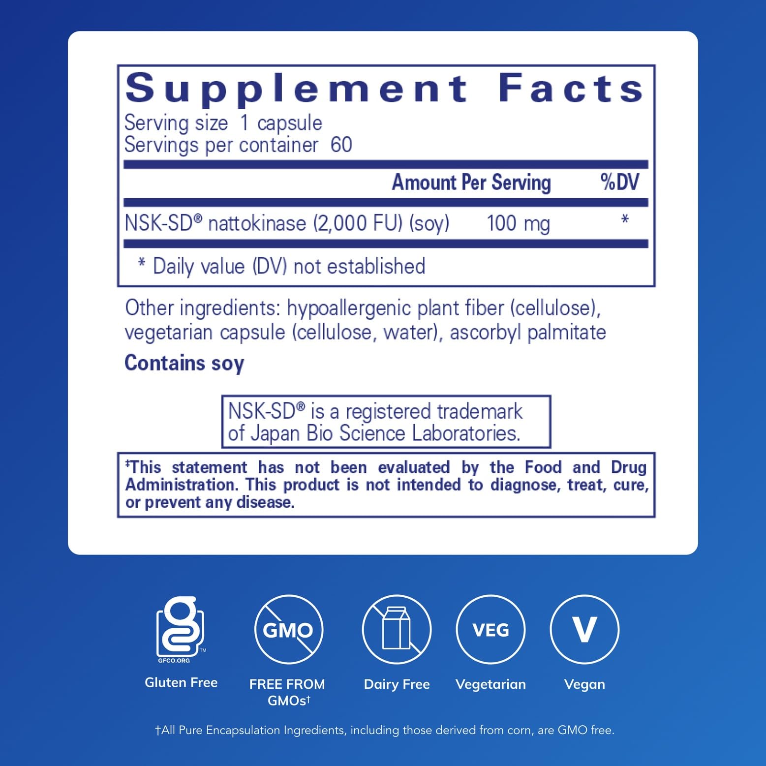 NSK-SD capsules for gut health