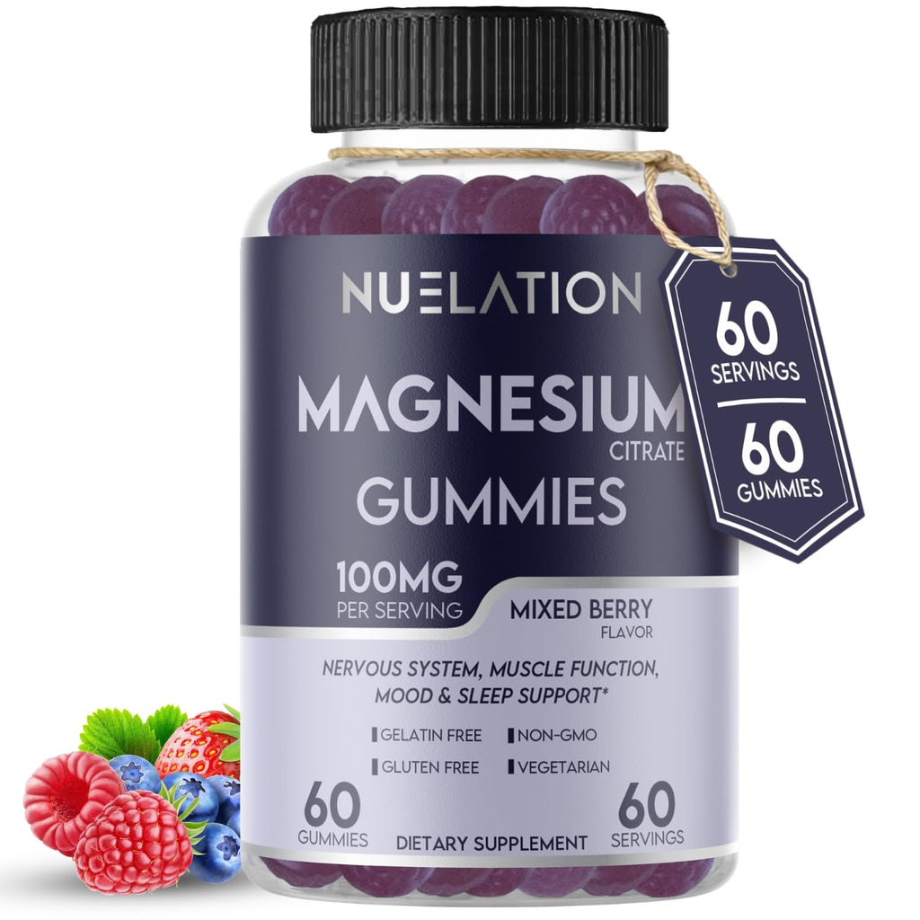 NUELATION magnesium citrate gummies for relaxation