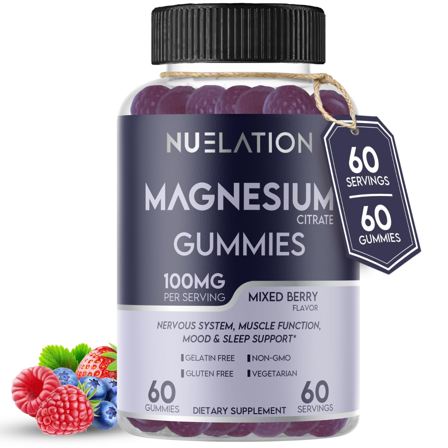 NUELATION magnesium citrate gummies for relaxation