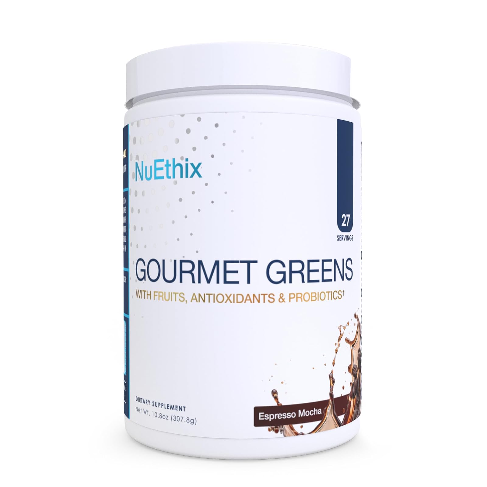 NuEthix Gourmet Greens espresso powder