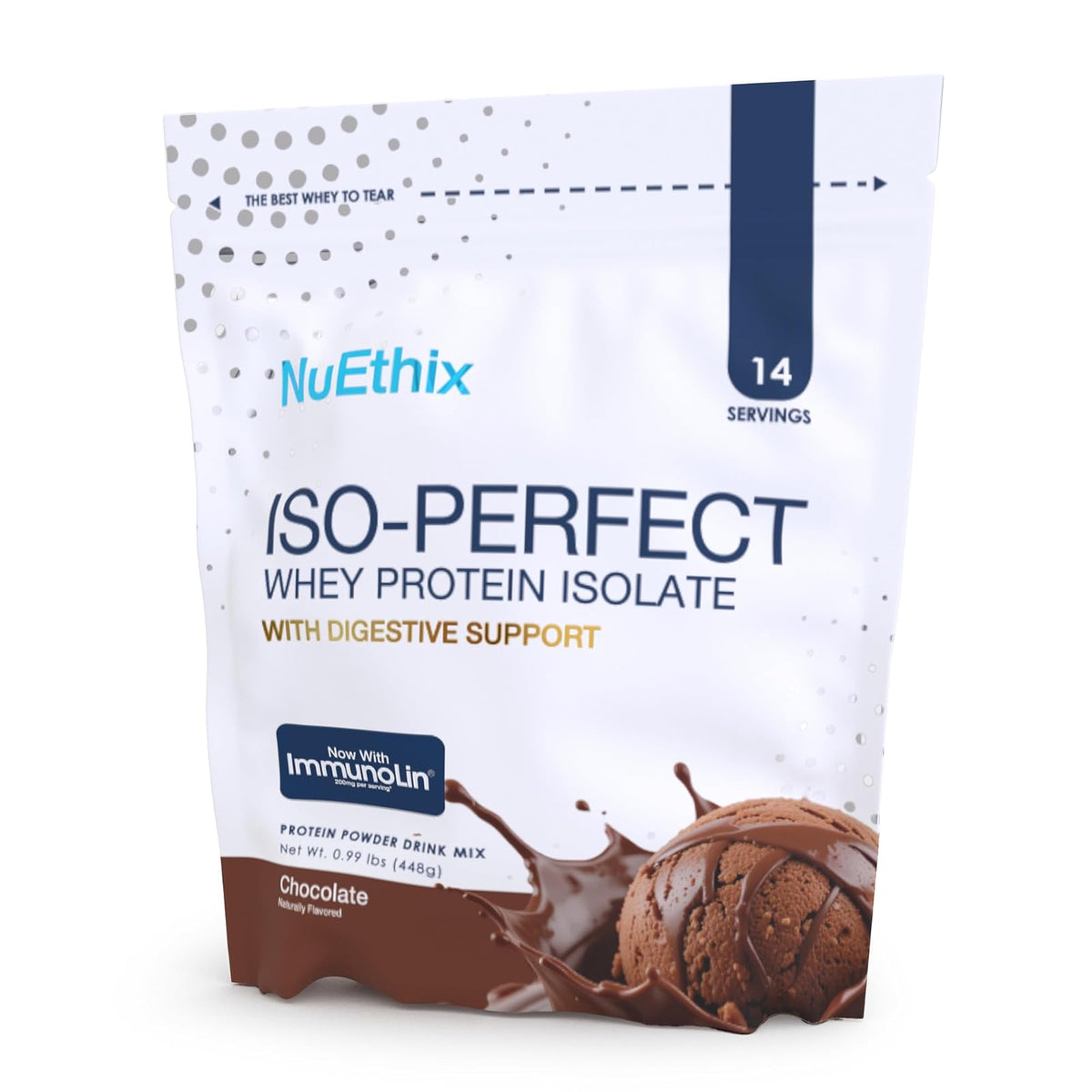 NuEthix ISO-Perfect chocolate protein powder