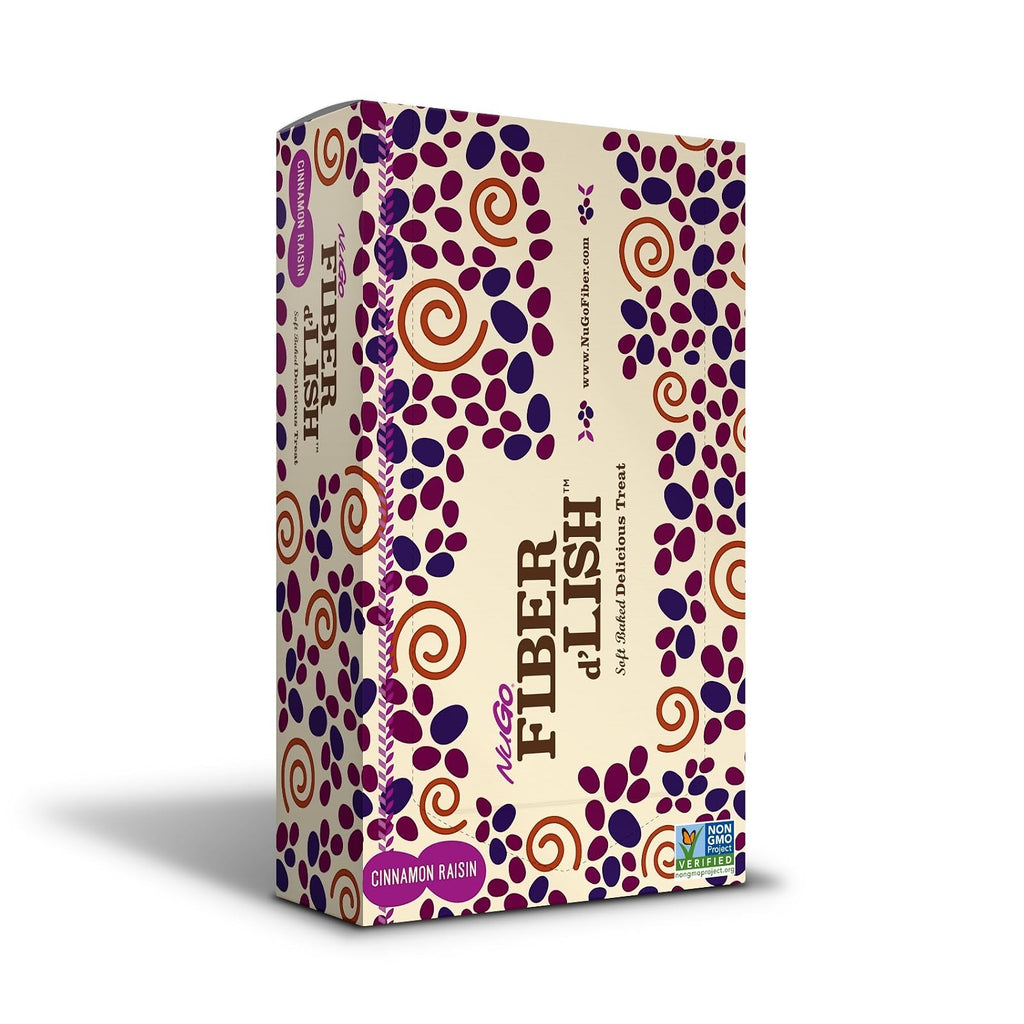NuGo Fiber d'Lish cinnamon raisin bars