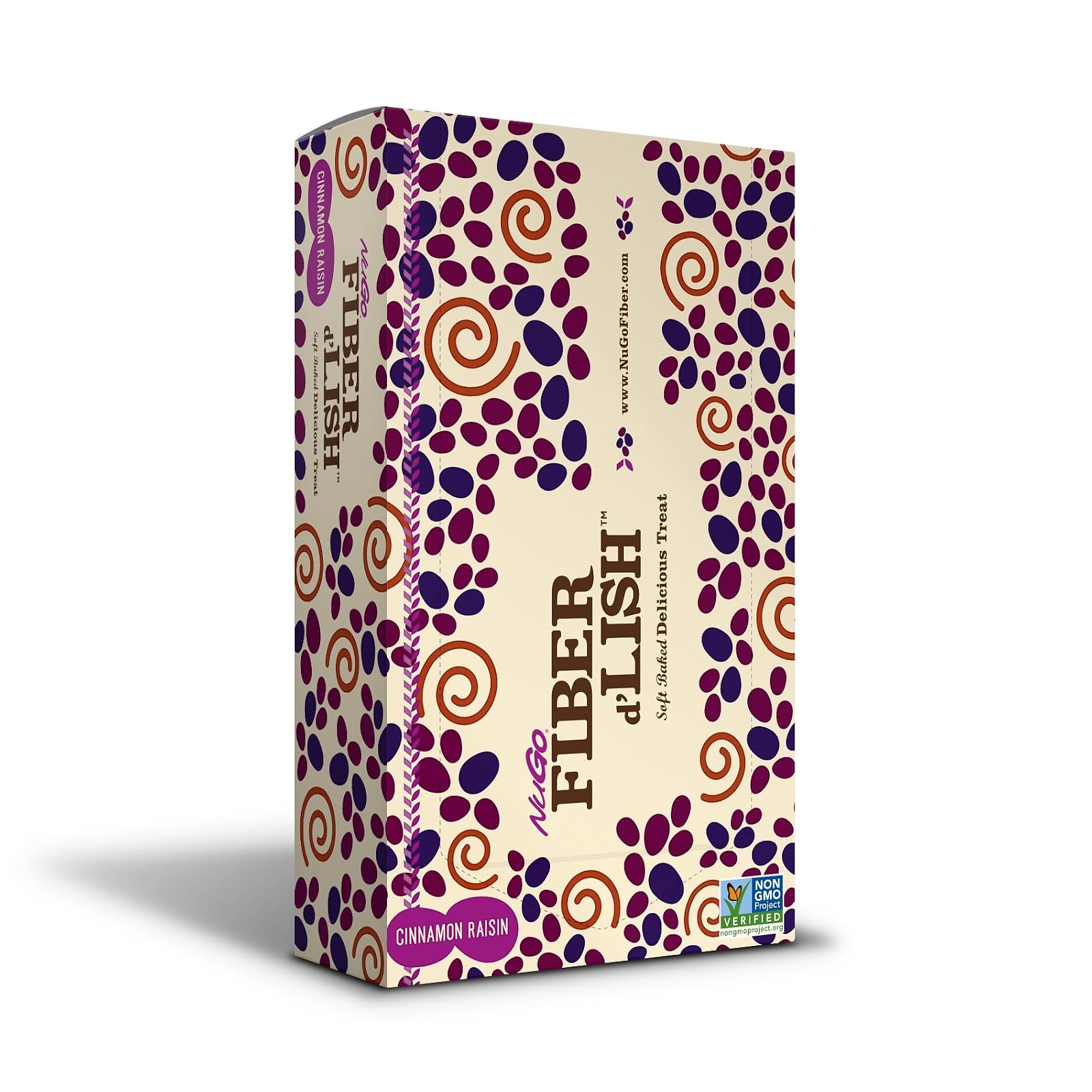 NuGo Fiber d'Lish cinnamon raisin bars