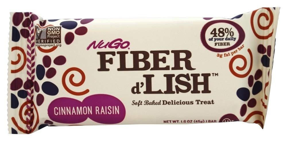 NuGo Fiber d'Lish cinnamon raisin bars